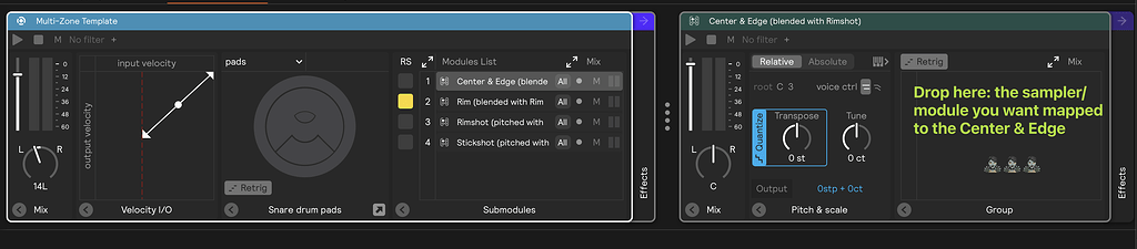 Multi-Zone Mapping Template - drag and drop modules into the zones to ...